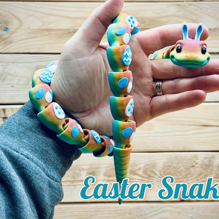 3D Printable Easter Snake by ENIQUE3D